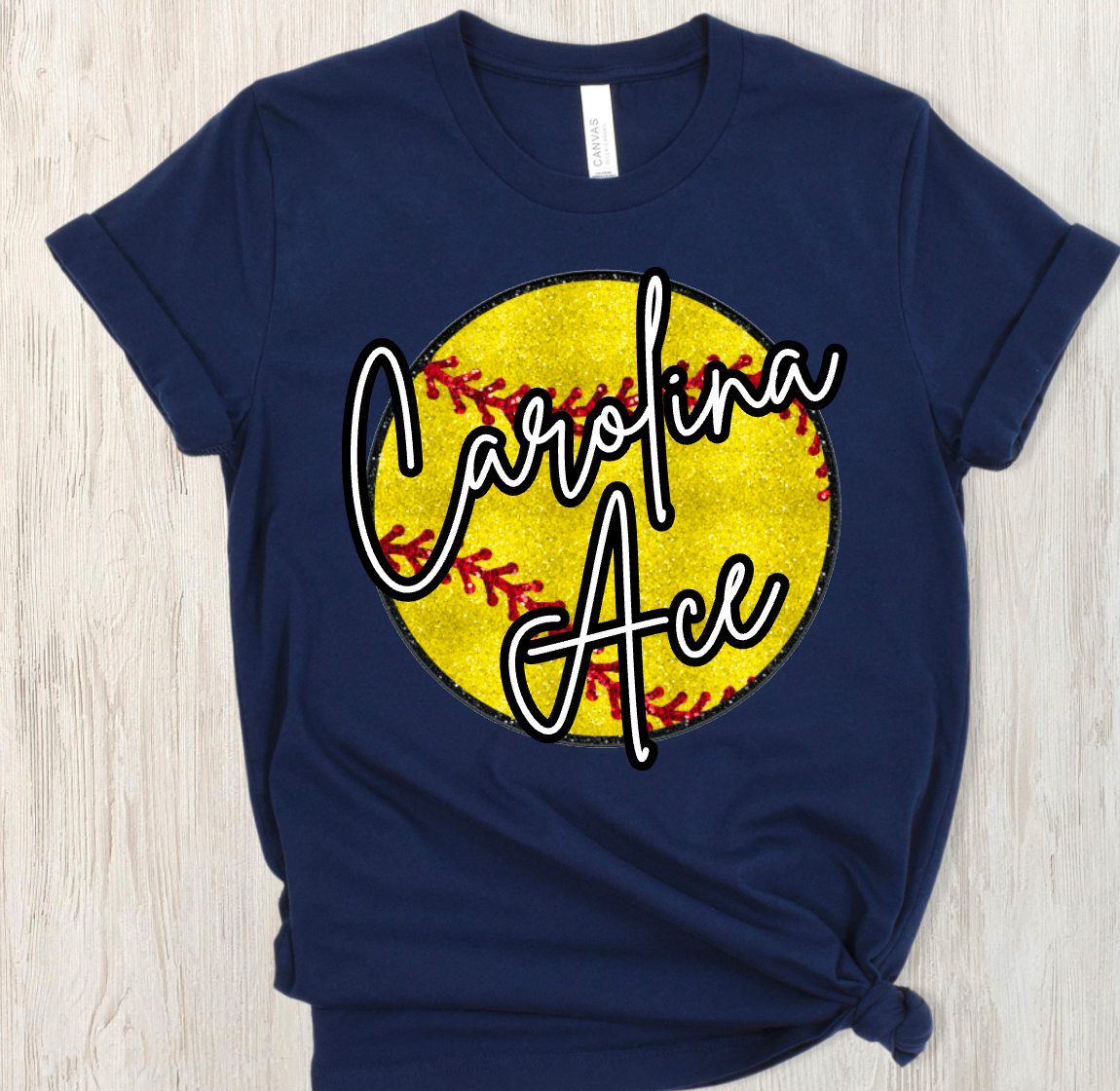 Carolina Ace Faux-Sequin Softball | Midsummer Originals