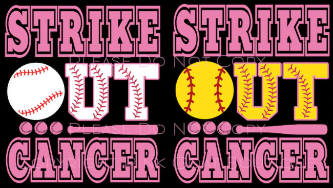Strike Out Cancer - Baseball | Midsummer Originals