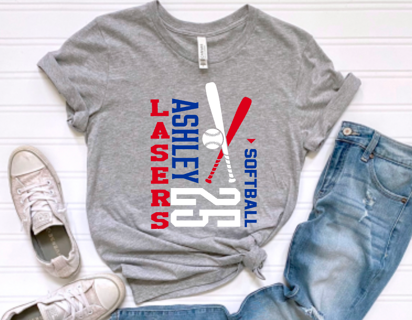 Personalized Bats Stack Lasers Softball | Midsummer Originals