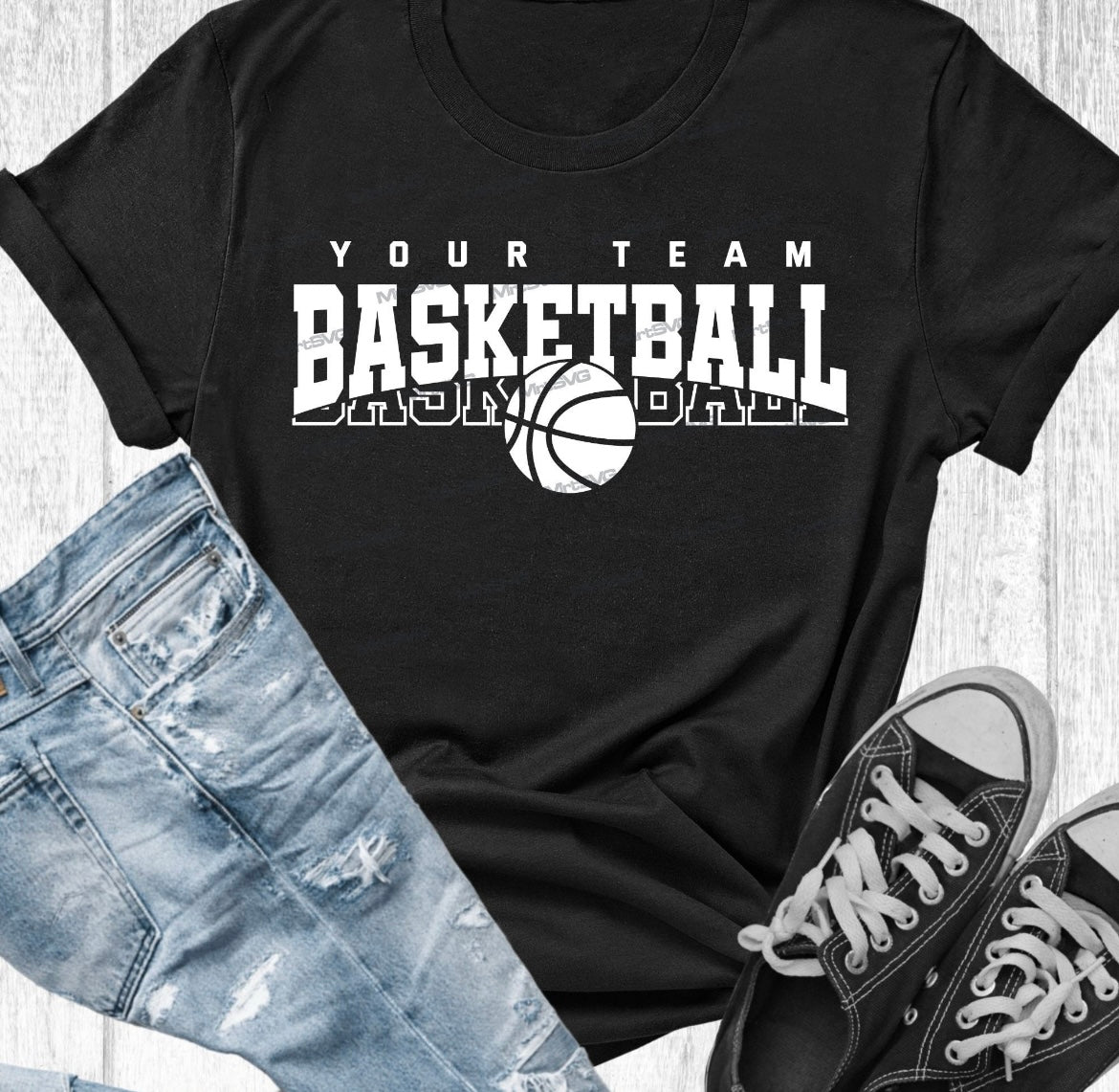 (Your Team) Basketball Simple Stack | Midsummer Originals